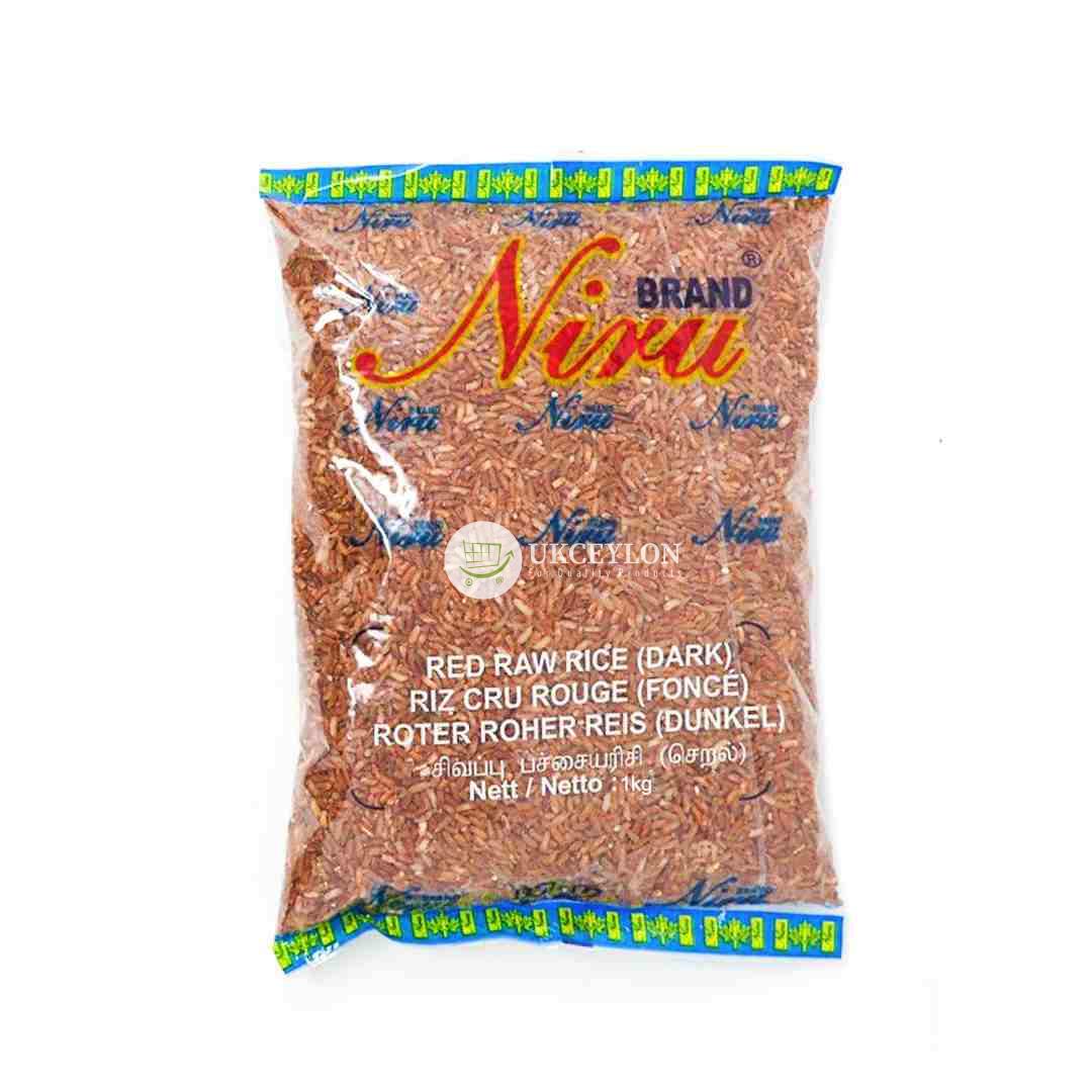 Niru Red Raw Rice Dark Ceylon (1kg) - UKCEYLON